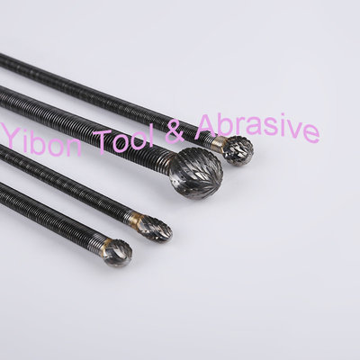 China 50-700mm Long Flexible Shank Carbide burrs for polishing Pipe supplier
