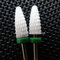Flame Shape Green color 3/32&quot; Shank Ceramic Nail Polishing bur for Art Manicure supplier